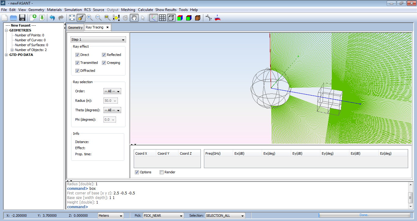 Example 1: Monostatic RCS of a Sphere and a Box