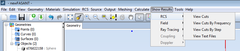 Example 1: Monostatic RCS of a Sphere and a Box