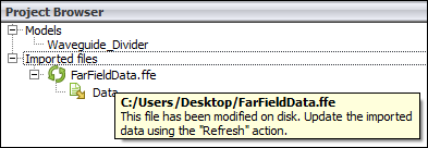 Refresh Imported Data