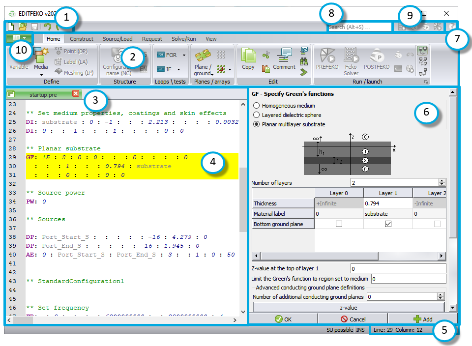 User Interface Layout