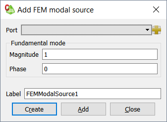 Adding a FEM Modal Source
