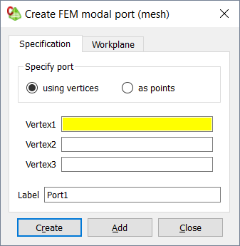 Creating a FEM Modal Port (Mesh)