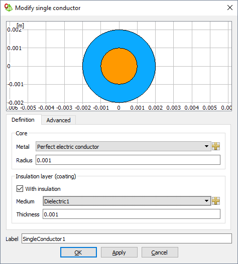 Defining a Single Conductor Cable