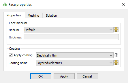Applying a Coating to a Wire or Face