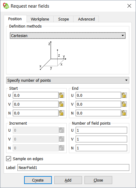 Requesting a Near Field