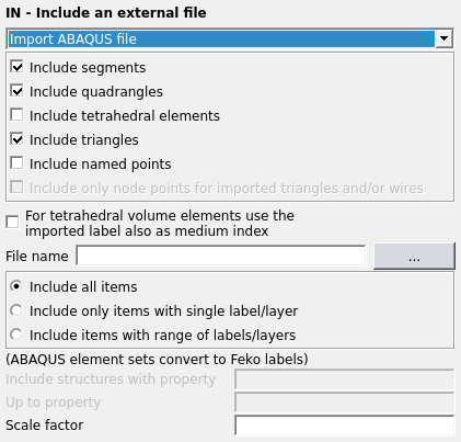 Import ABAQUS Mesh File
