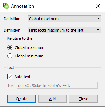 Adding a Custom Annotation Between Two Points (Delta)