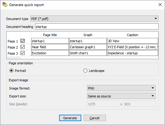 Generating a Quick Report
