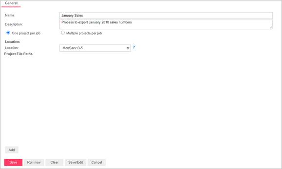 Monarch Server v2021.0 Automator Tutorial - Specifying General Settings