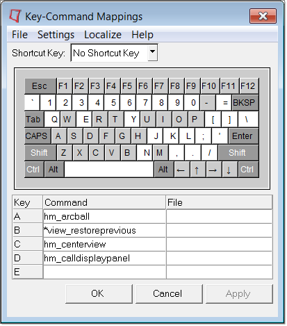 Mapping Keyboard Shortcuts