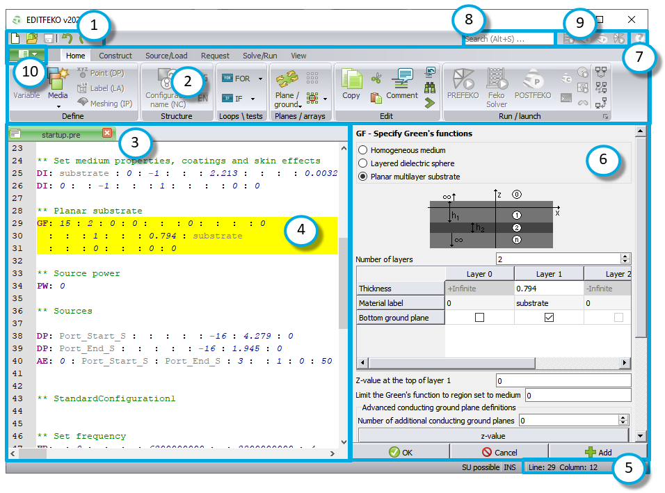 User Interface Layout