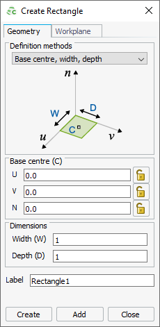 Creating a Rectangle
