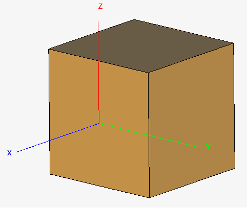 Creating a Cuboid by Sweeping a Rectangle along a Line