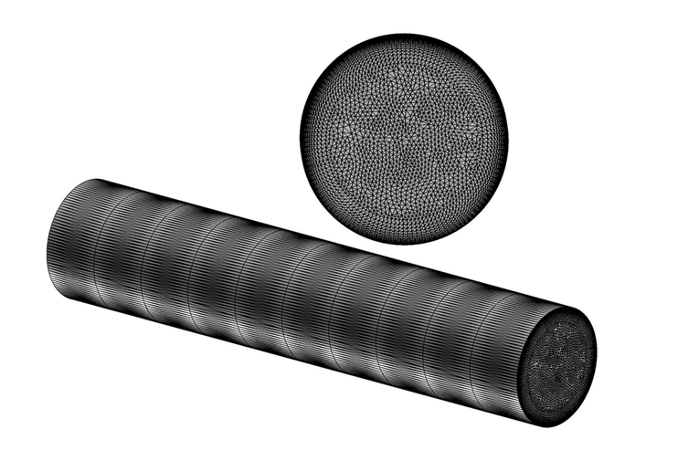 Turbulent Flow Through a Pipe
