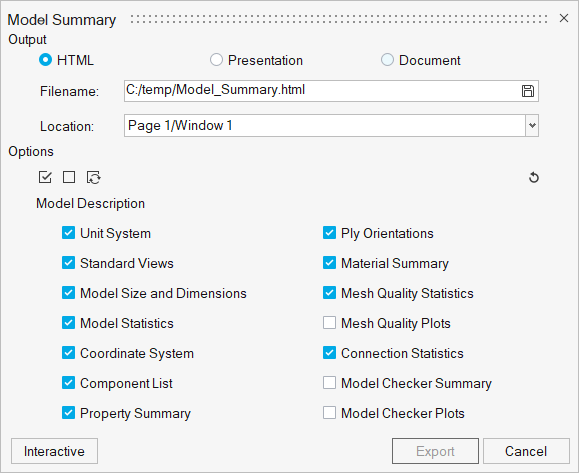 Model Summary