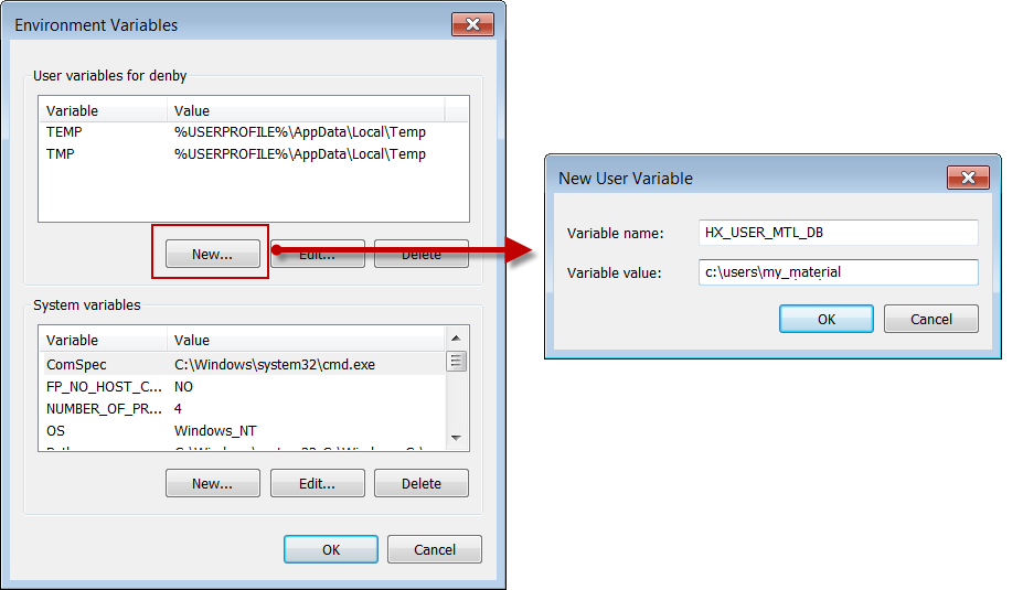 HX-0401: Select/Add New Material Properties