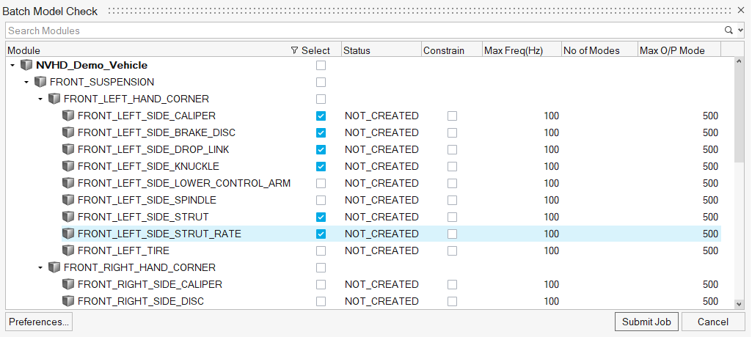 Batch Model Check Run