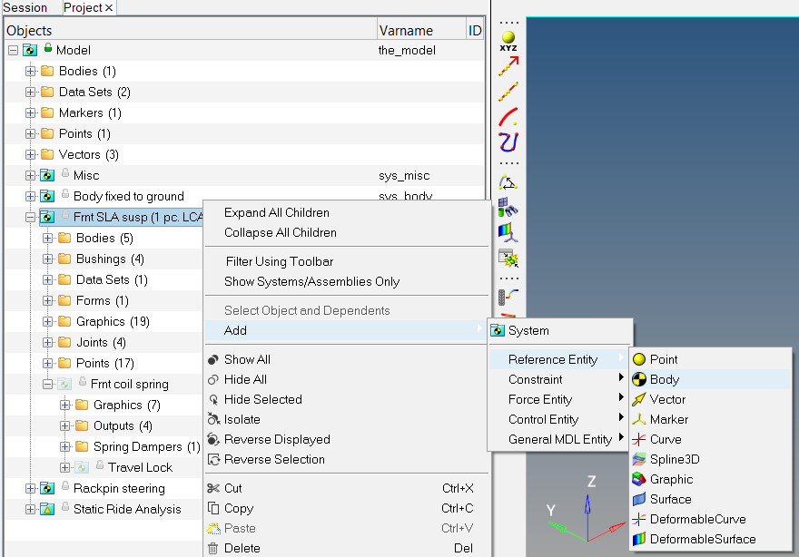 MV-7022: Front Suspension Spring - MotionSolve and OptiStruct Co-simulation