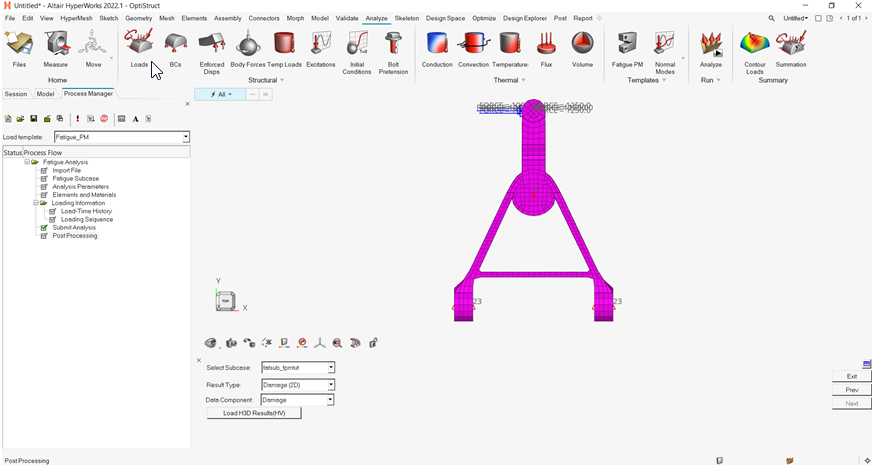 OS-HM-T: 6020 Fatigue Process Manager (FPM) using E-N (Strain - Life ...