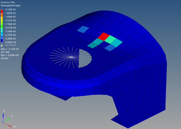 OS-T: 6080 Sine Sweep Fatigue Analysis (SN Damage)
