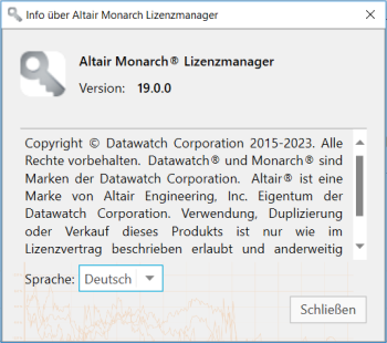 Der Altair Monarch Lizenzmanager