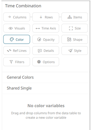 Altair Panopticon Web Authoring Help - General Colors and Shared Single Configuration
