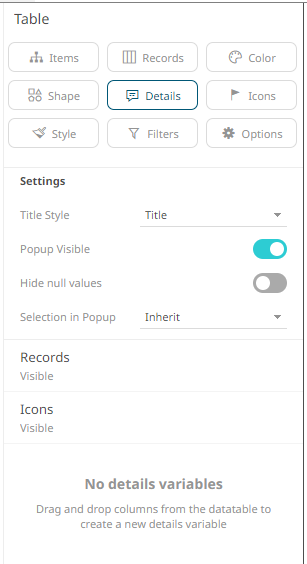 Altair Panopticon Web Authoring Help - Details Variable Configuration for Visualizations with ...