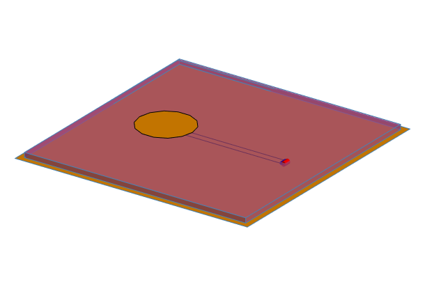 Proximity Coupled Patch Antenna with Microstrip Feed