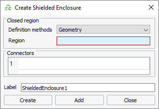 Defining a Shielded Enclosure