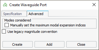Creating a Waveguide Port