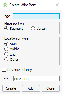 Creating a Wire Port