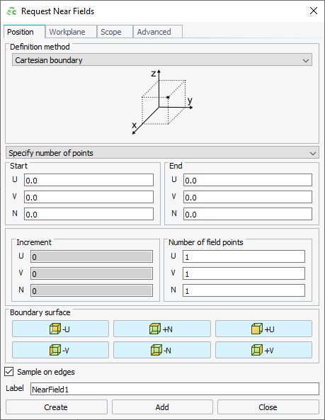 Requesting a Near Field Boundary