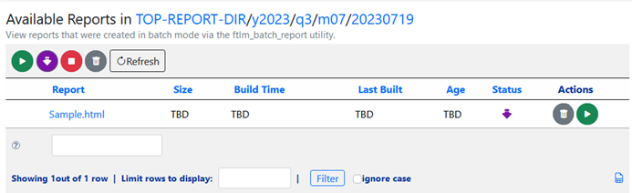 Create Batch Reports (via the Browser)