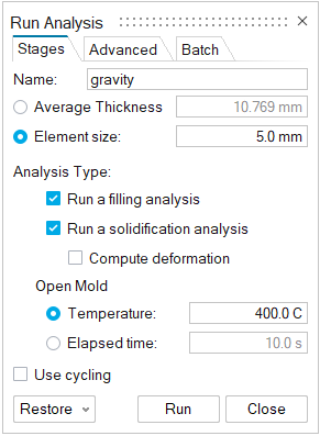 Tutorial: Gravity Casting