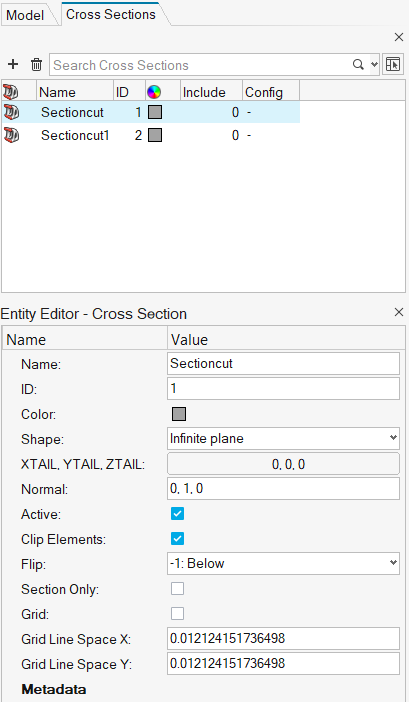 Create and View Section Cuts