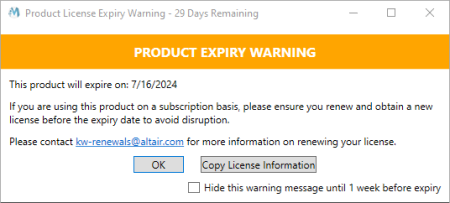 Using Monarch in Trial Mode