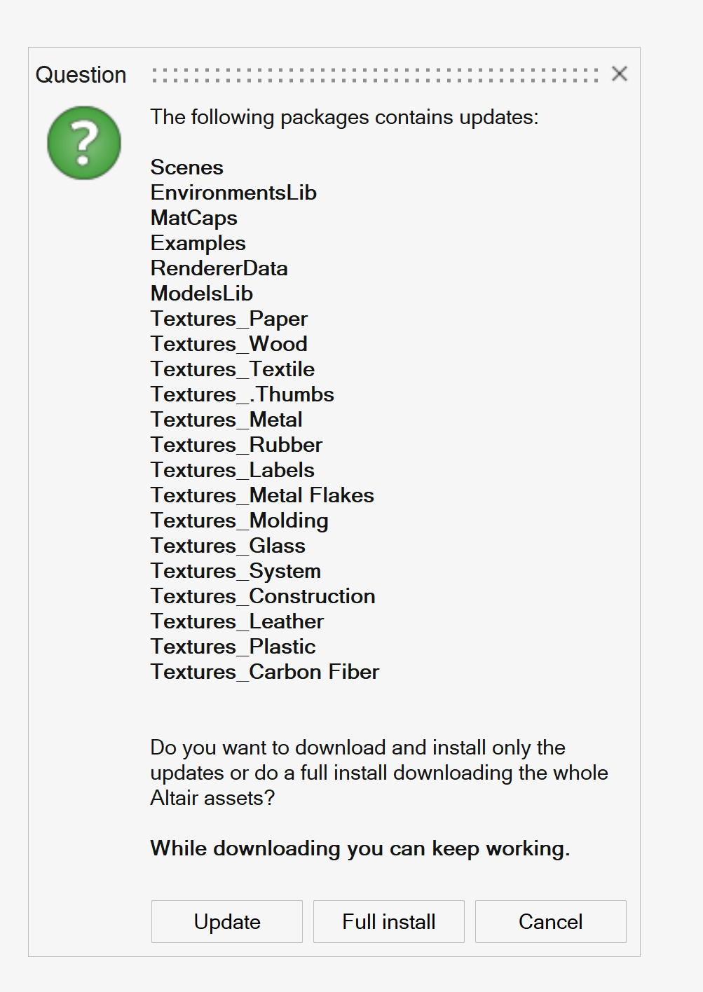 Manage Rendering Assets